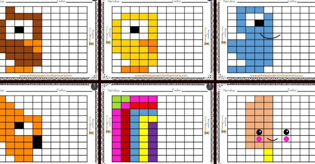 Aprende figuras en retículas: divertido y efectivo para primaria